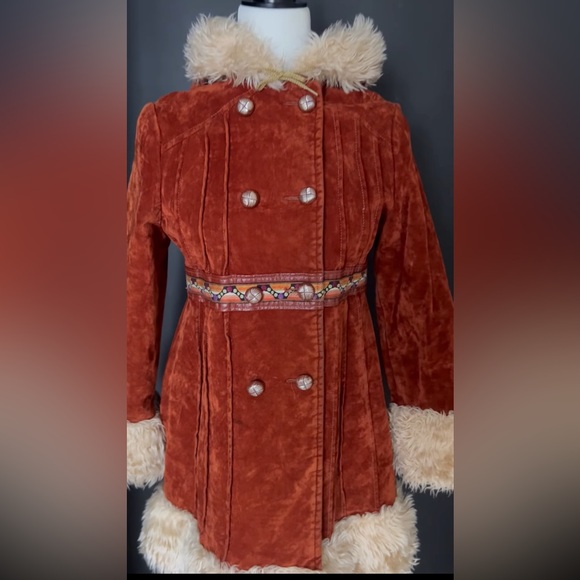 Jackets & Coats | 197s Burnt Orange Bohemian Style Coat | Poshmark